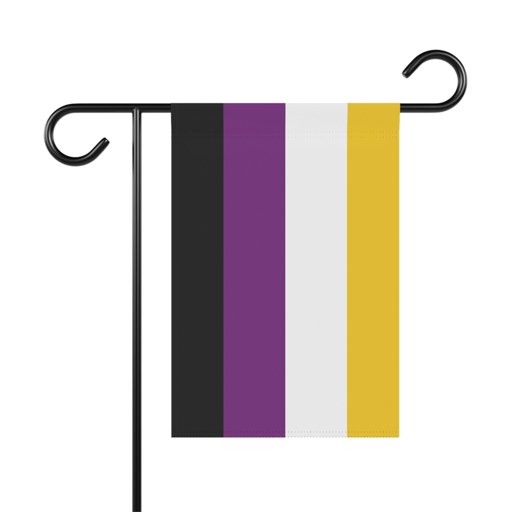 Non-binary Pride Flag Garden Banner: LGBTQ+ Outdoor Decor - Etsy