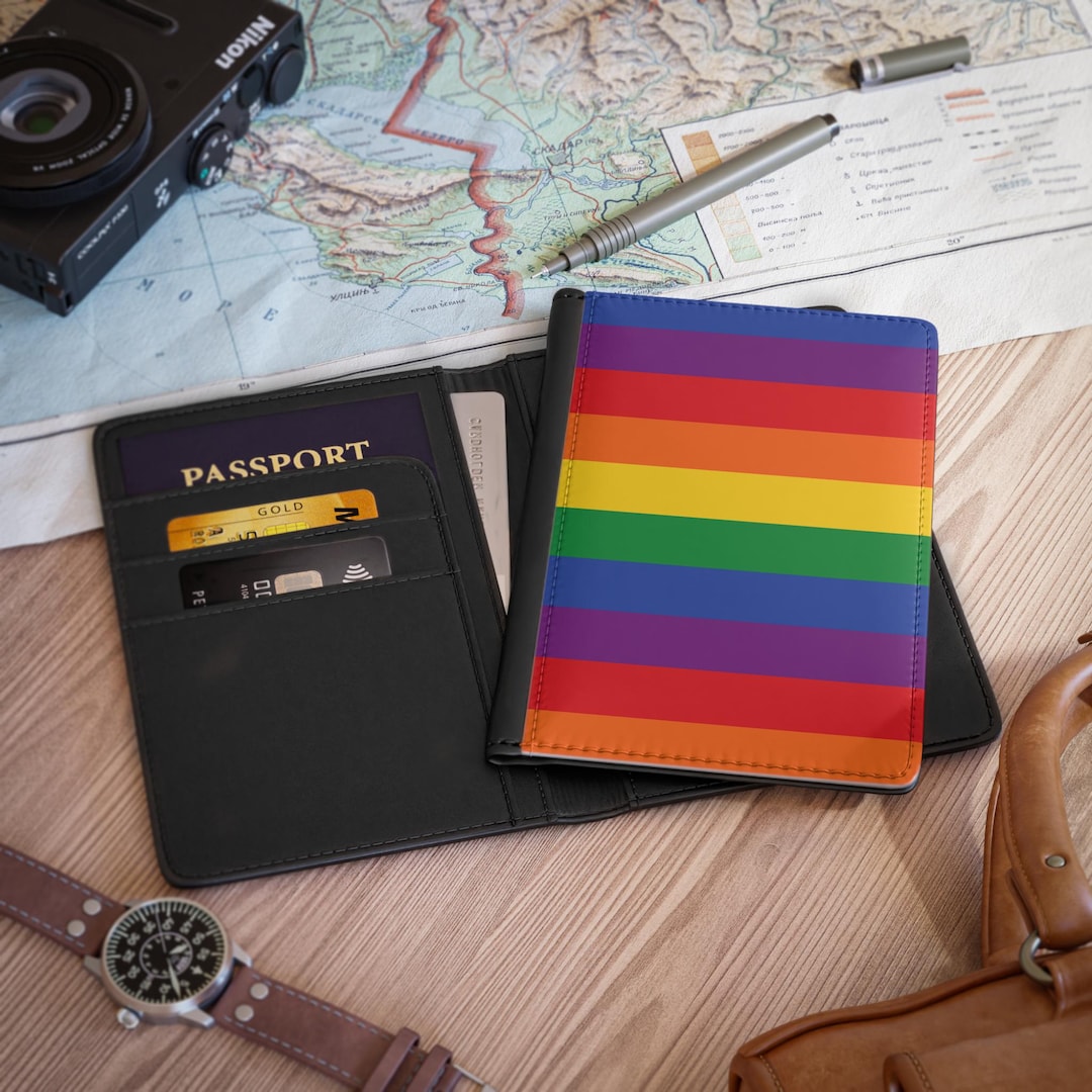 LGBT Pride Flag Passport Cover: Rainbow Travel Wallet, RFID Blocking - Etsy