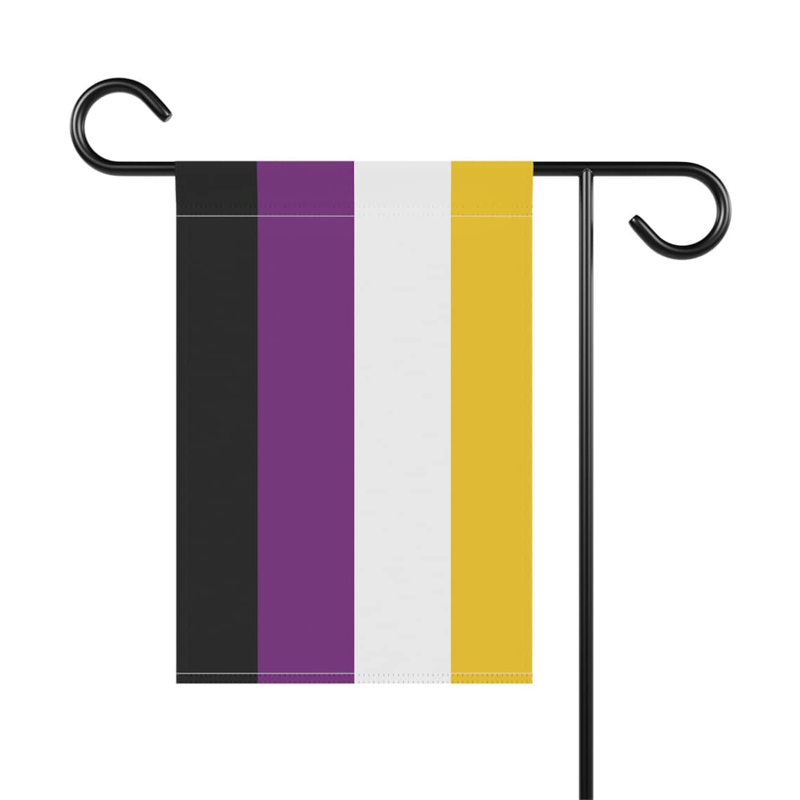 Non-binary Pride Flag Garden Banner: LGBTQ+ Outdoor Decor - Etsy