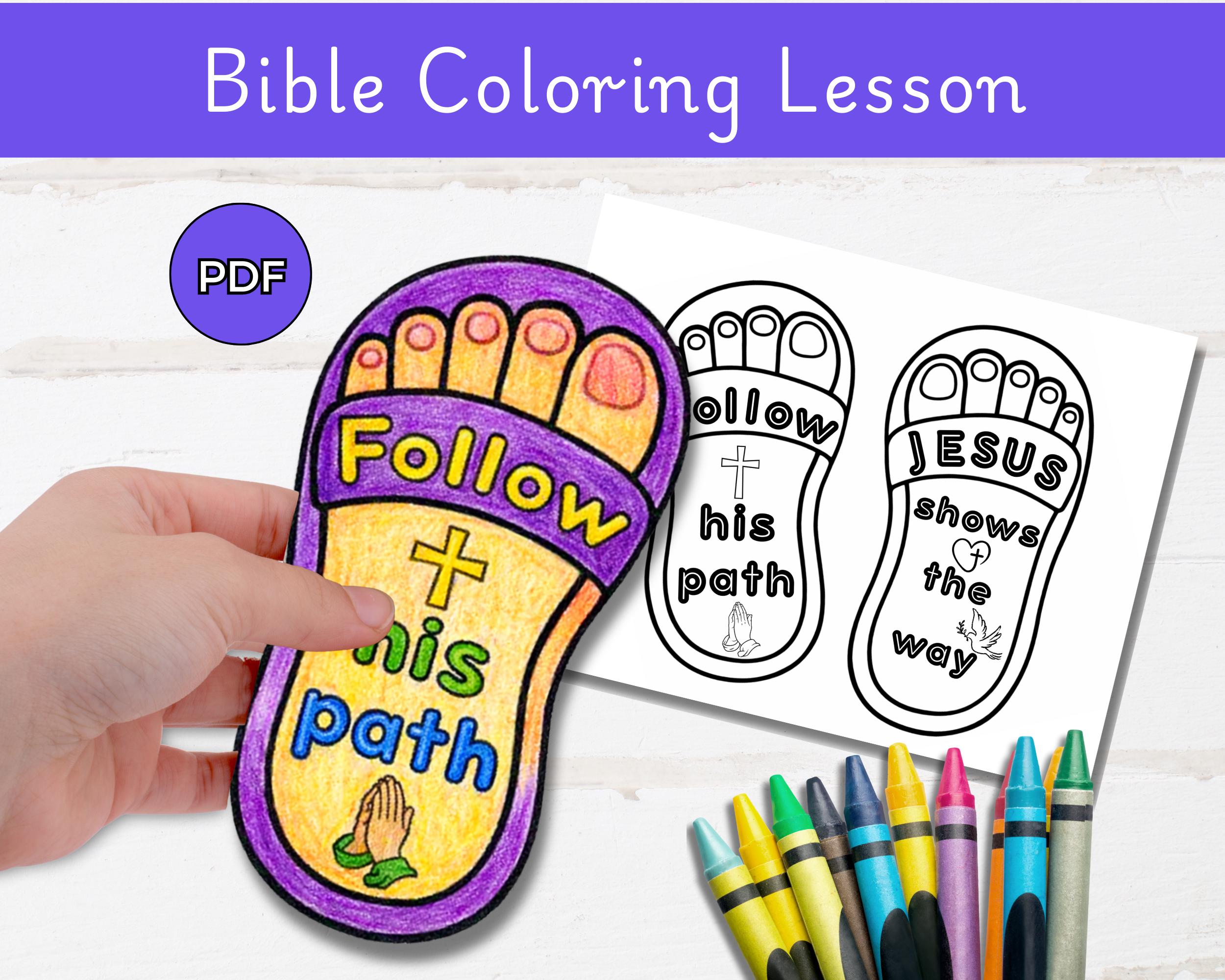 Follow Jesus Footsteps Craft