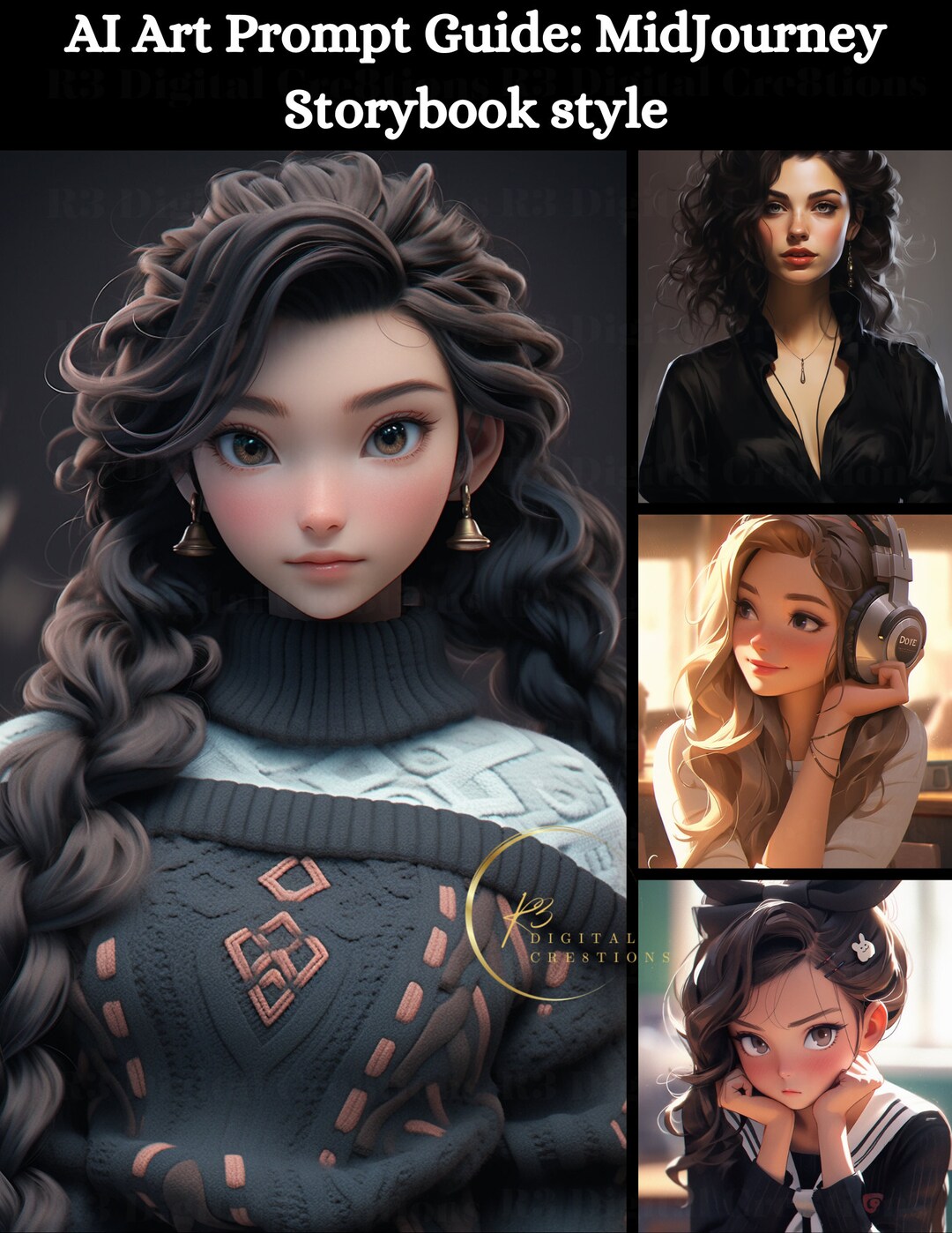 Midjourney Prompt Guide Storybook Art Princess Art Instant Digital ...