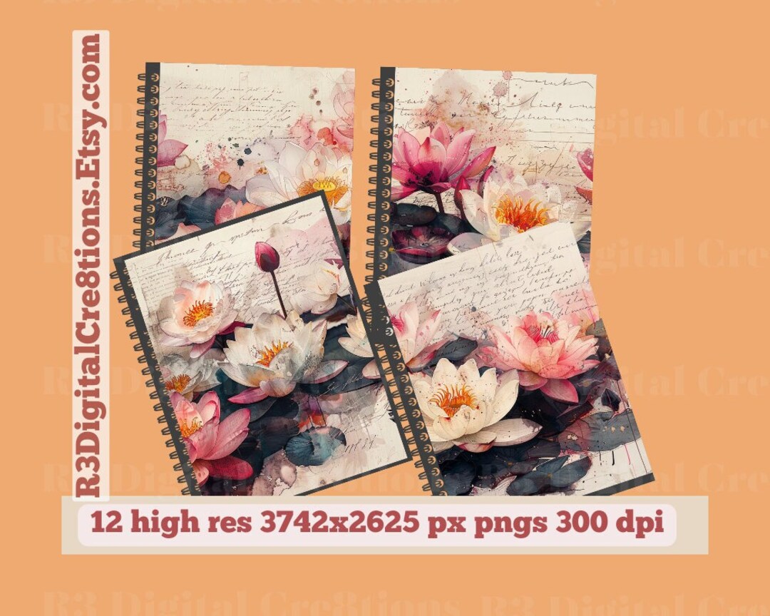 DIGITAL DOWNLOAD Journal Cover Art With a Small Business Extended Use ...