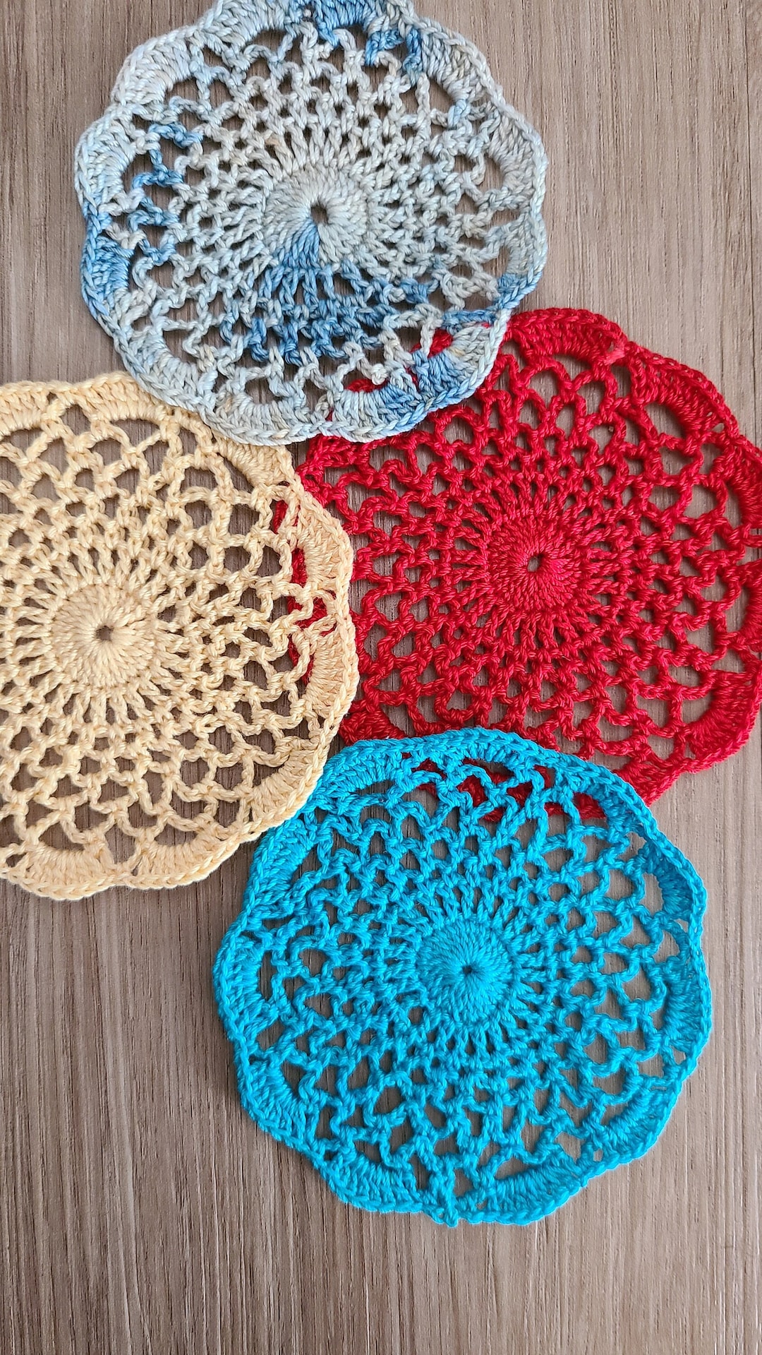 Crocheted Mini Doily Centerpiece - Etsy