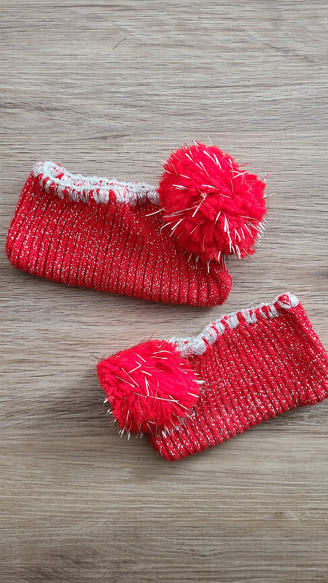 1960s Slipperettes, Red Nylon Knit Slippers, One Size - Etsy