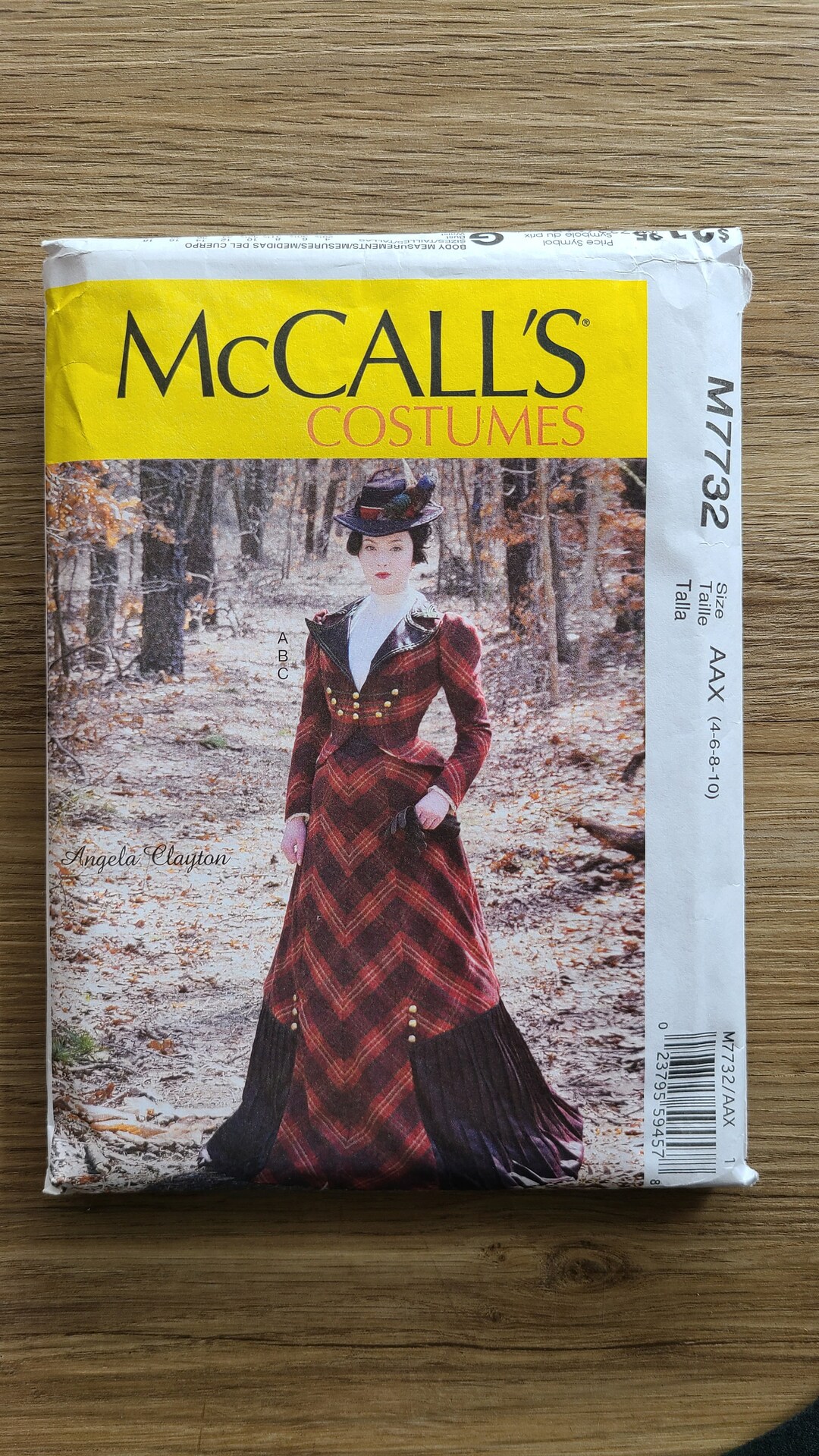 Mccall’s Costume Pattern M7732 Angela Clayton Misses’ Costume, Size 4-6 ...