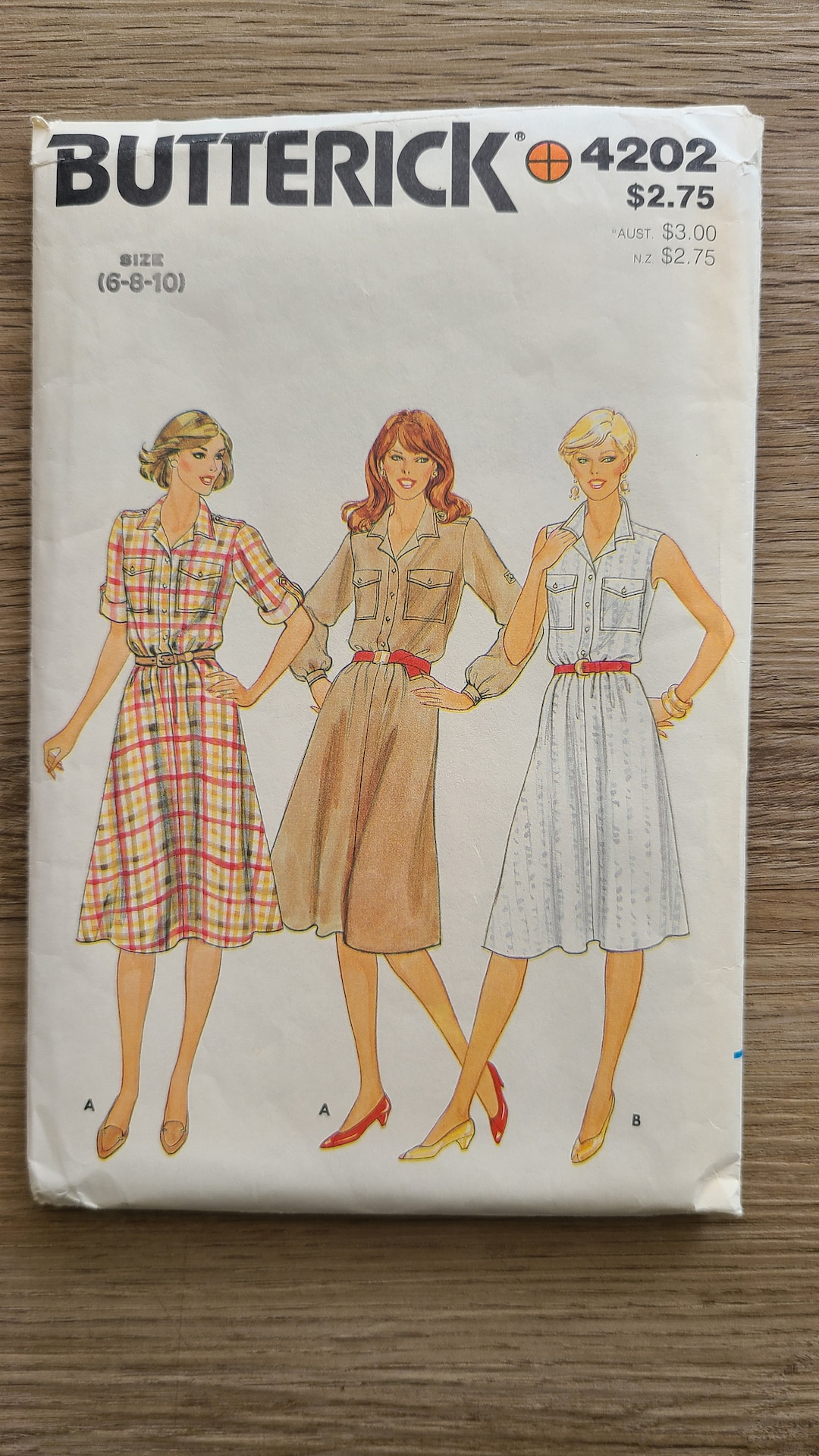 1970s Butterick Pattern 4202 Misses Dress, Size 6-8-10 - Etsy