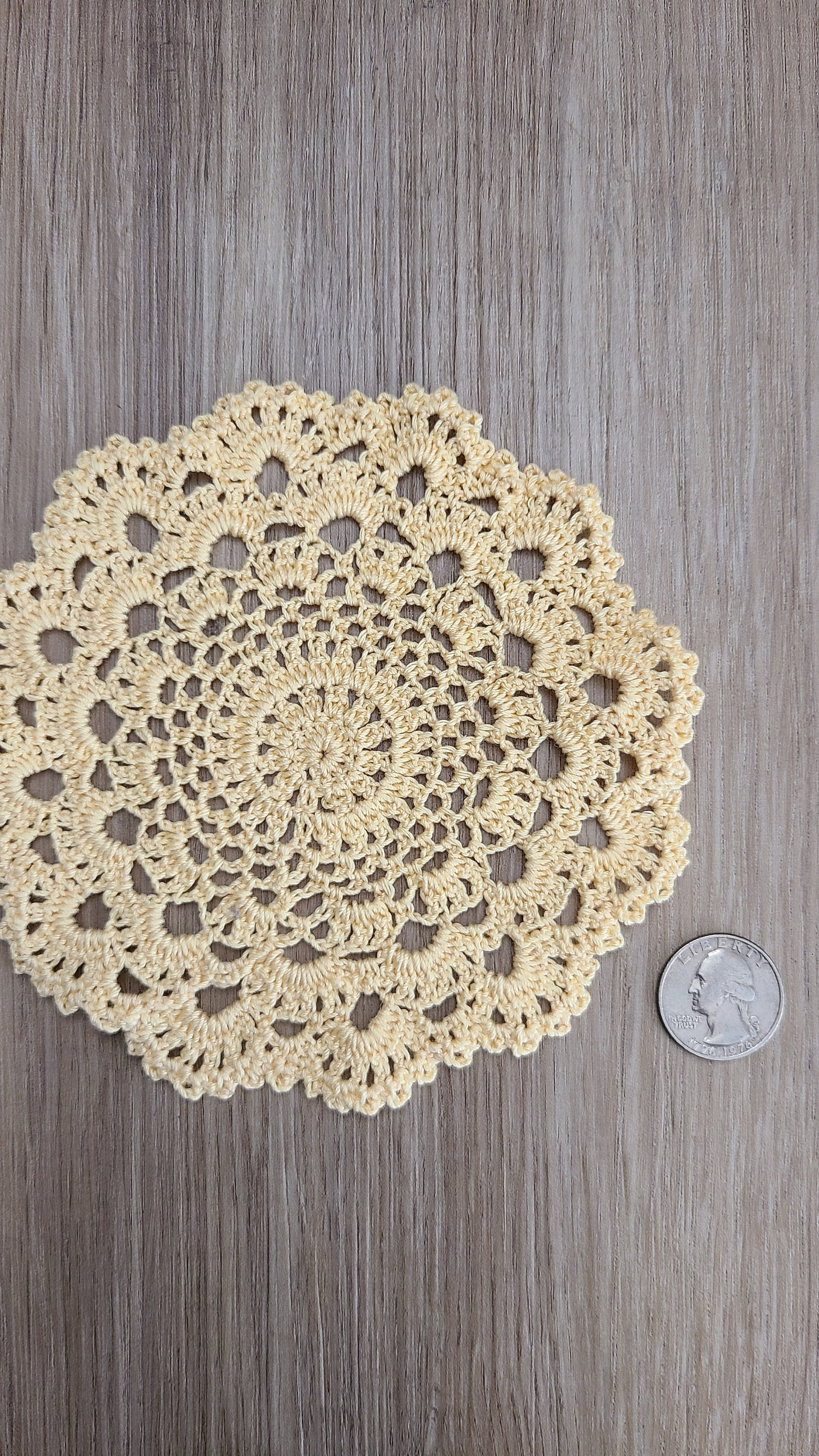 Crocheted Doily Centerpiece Pear Blossom Small - Etsy