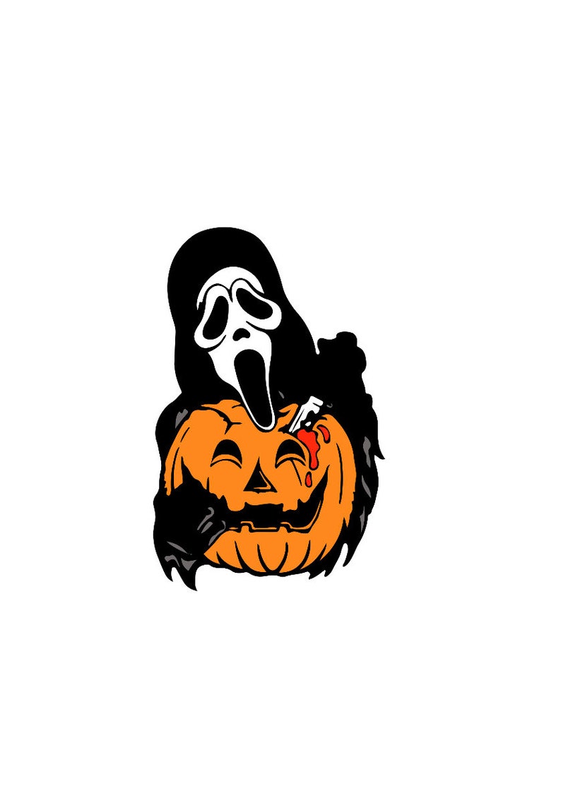Ghostface svg vector png pdf psd jpeg cricut Ghostface silueta descarga ...
