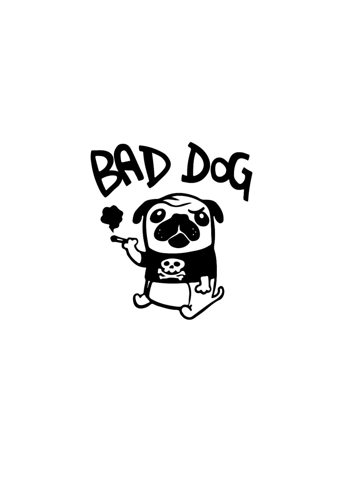 Bad Dog Svg Vector Png Pdf PSD Jpeg Cricut Dog Silhouette Pet Dog Lover ...