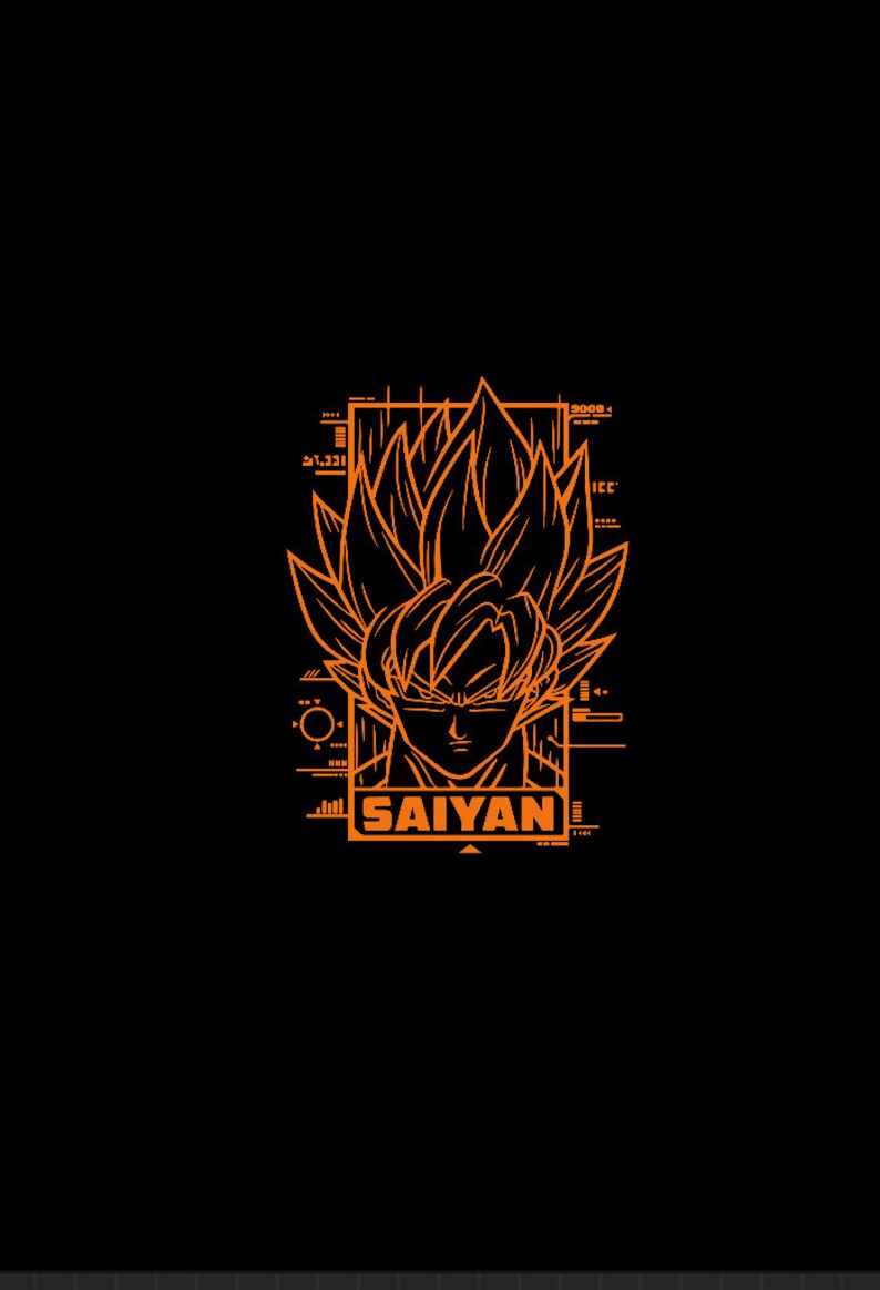 Saiyan svg vector png pdf psd jpeg cricut Saiyan silueta goku - Etsy España