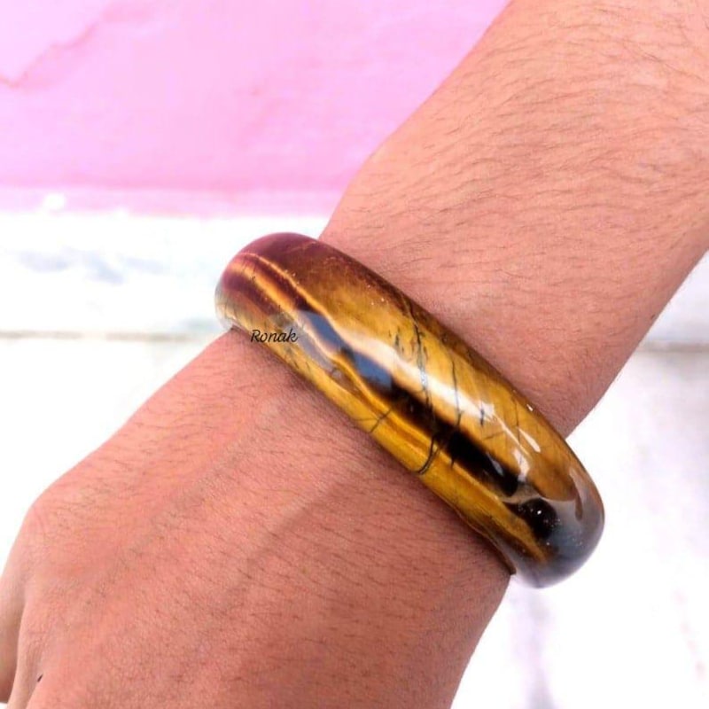 Tiger Eye Bangle - Etsy