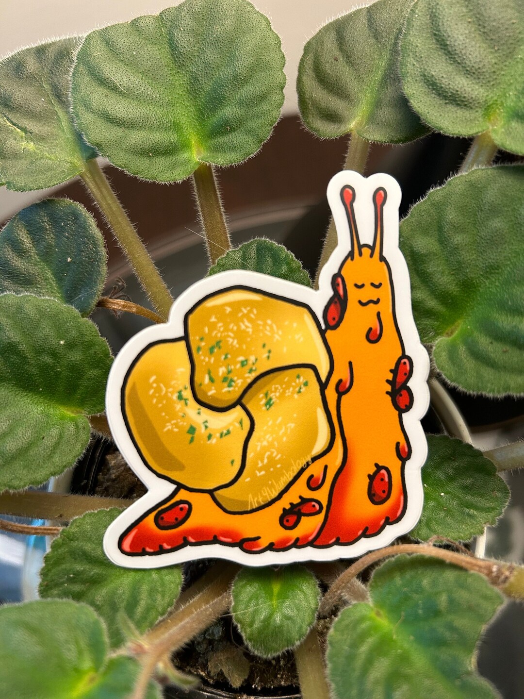 Pizza Snail Sticker Vinyl Sticker Custom Stickers Cute Stickers Snail ...