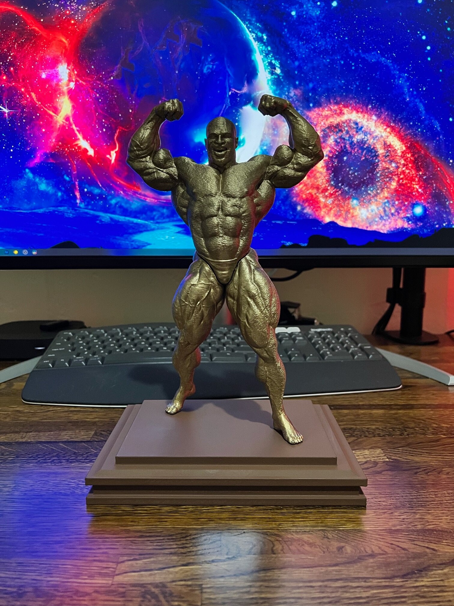 Ronnie Coleman Figure With Stand | 3D Printed | Hand Painted - Etsy