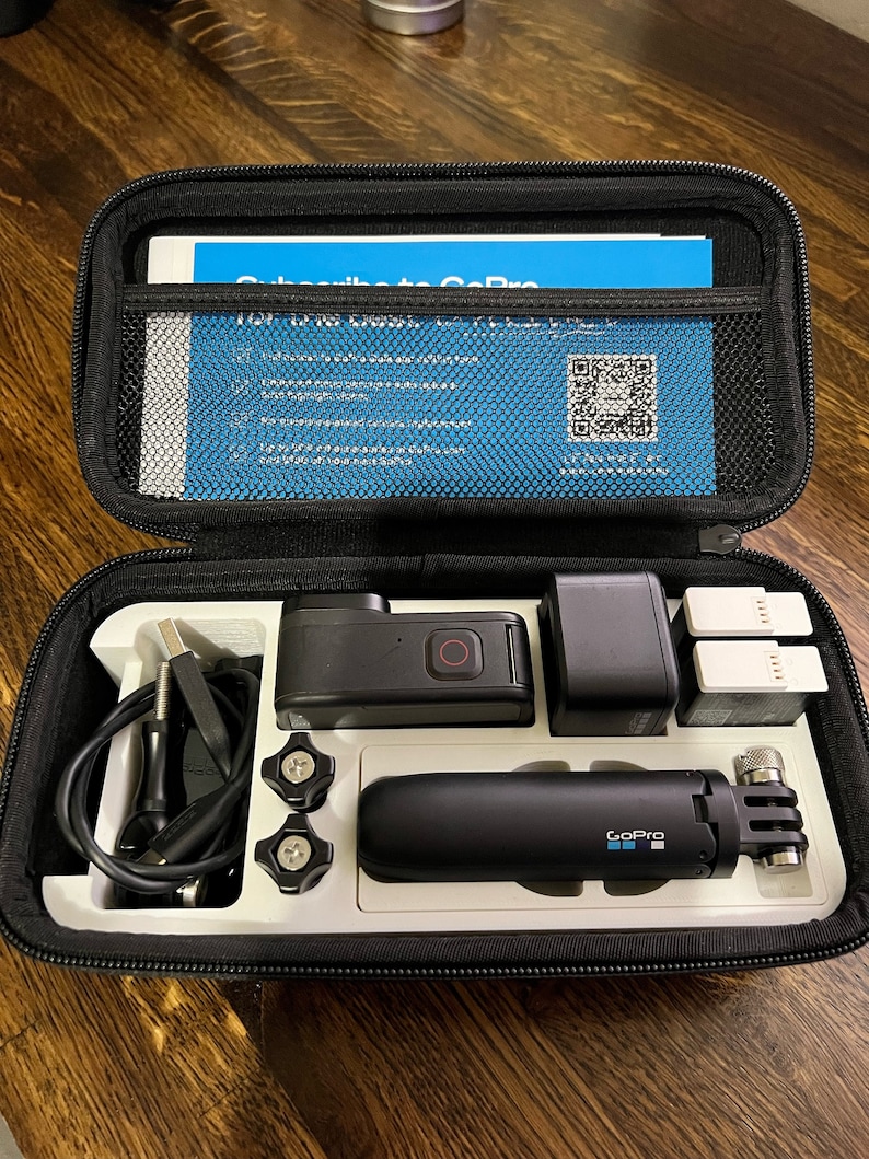 Gopro Hero 9, 10, 11, 12 Case Organizer With Tri-pod Insert - 3D ...