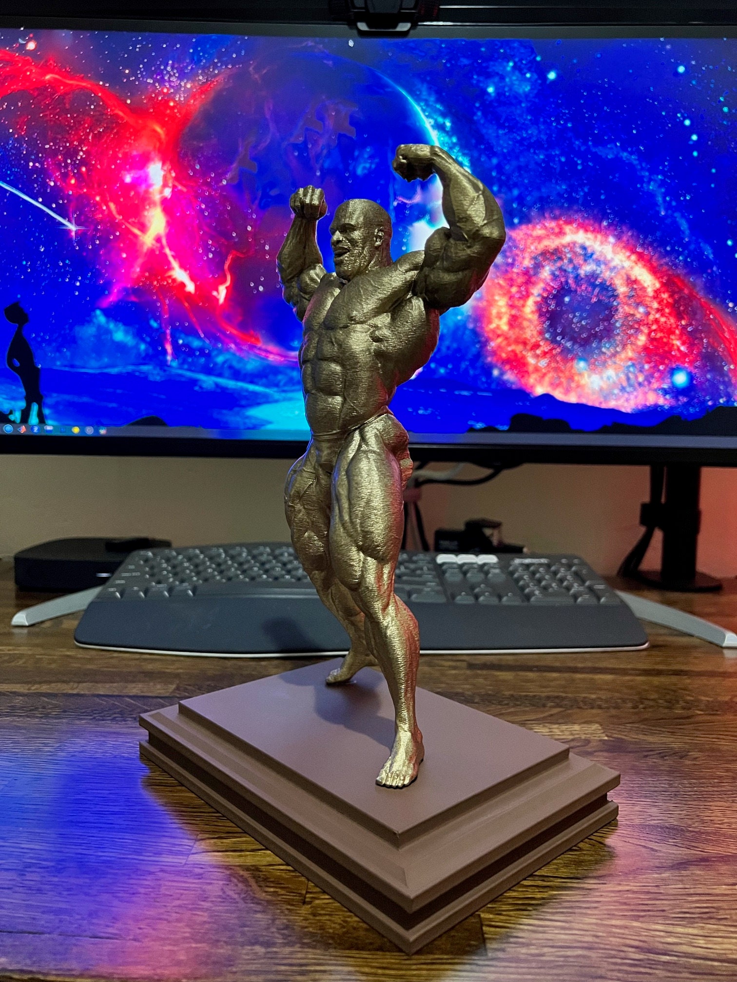 Ronnie Coleman Figure With Stand | 3D Printed | Hand Painted - Etsy