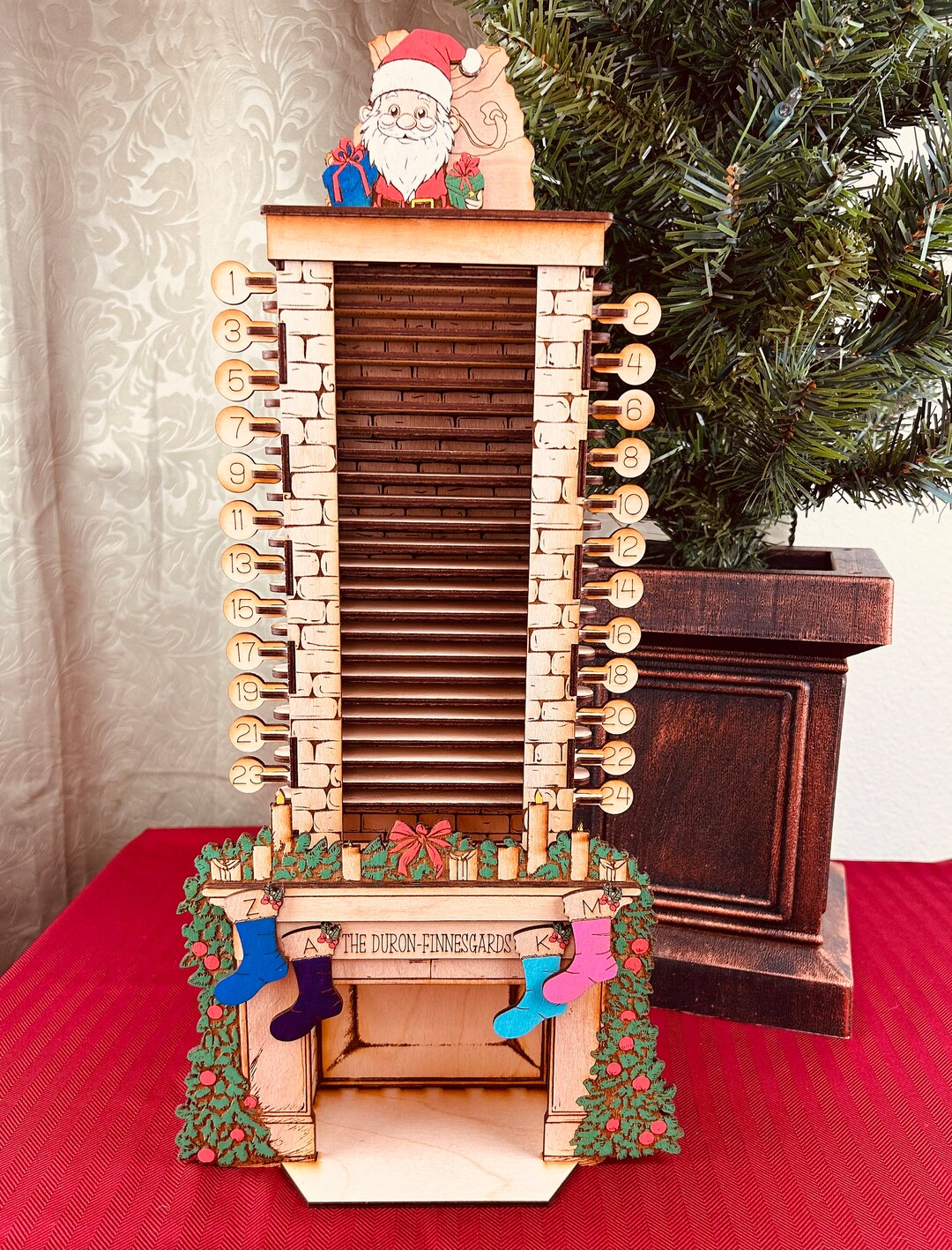 Christmas Countdown, Santa Countdown to Christmas, Santa Down the ...