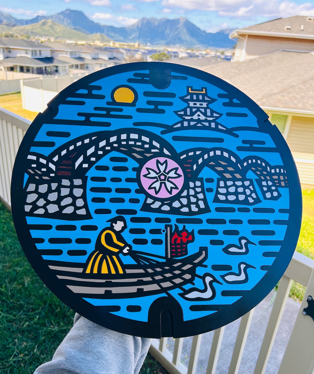 Kintai Bridge Manhole Cover Sign, Iwakuni Japan Memorabilia - Etsy