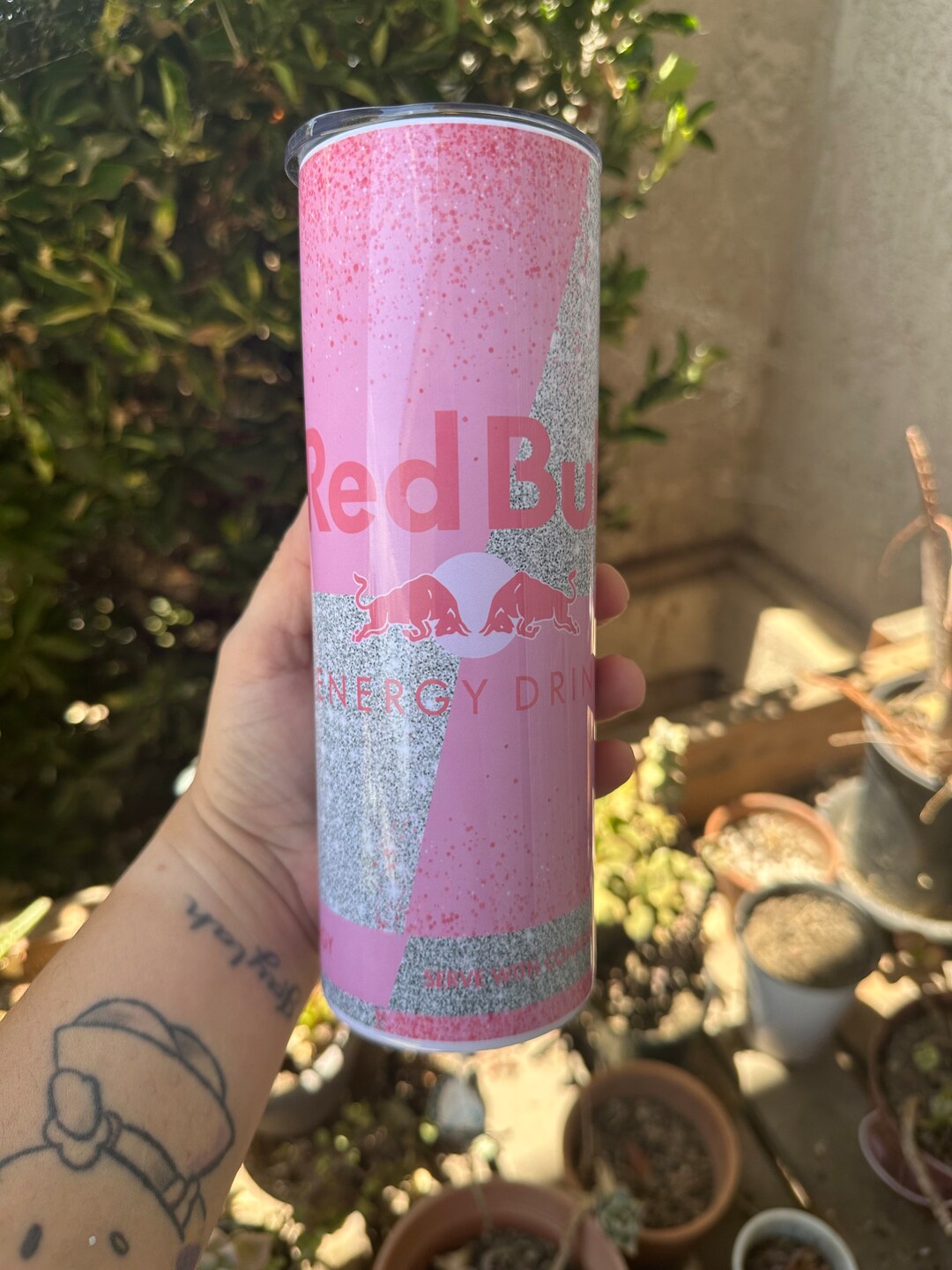 Pink Red Bull Tumbler L Pink Red Bull Cup L Redbull Tumbler L Red Bull ...