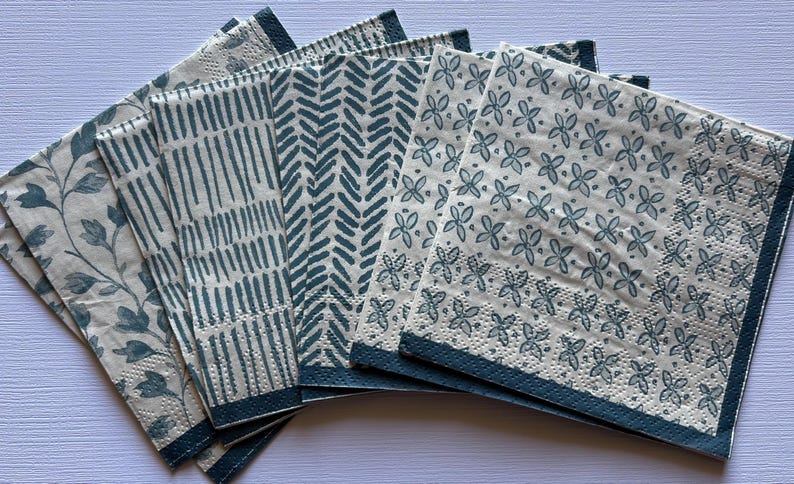 58 Paper Napkins (29 Different Designs) for Decoupage Crafts ...