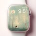 Minimalist Apple Watch Wallpaper, Elegant Japanese Bird Smartwatch Face ...