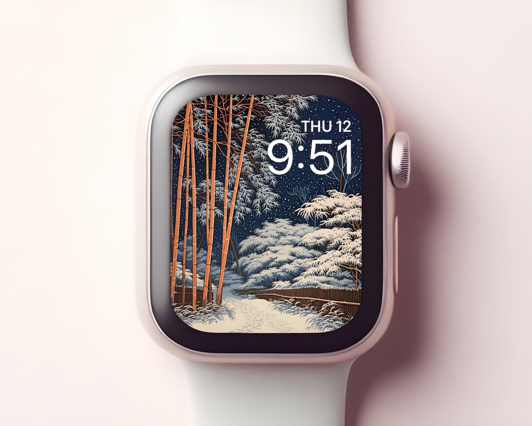 Bamboo Forest Apple Watch Wallpaper Japanese Art Smartwatch - Etsy