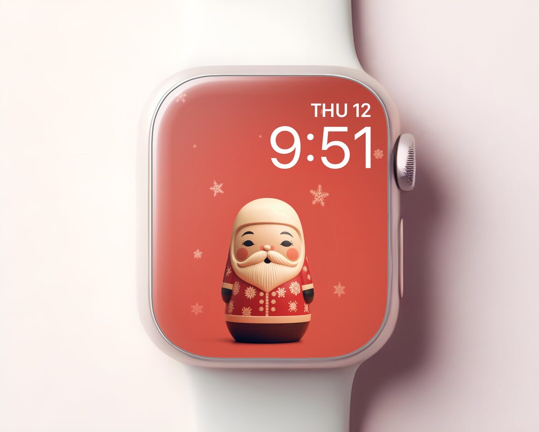 Santa Clause Apple Watch Wallpaper, Japanese Kokeshi Doll Smartwatch ...