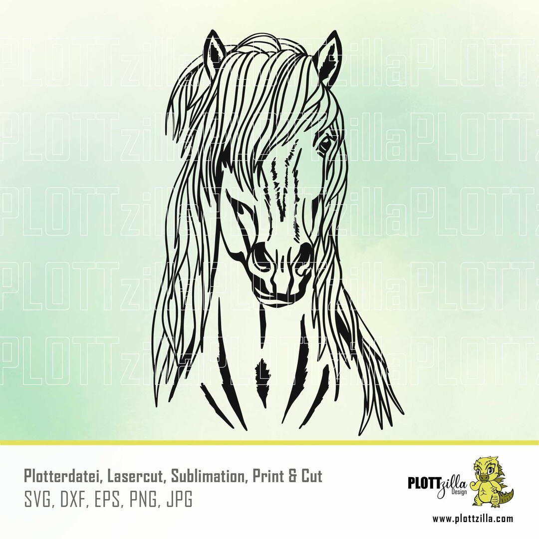 Plotterdatei Pferd, Islandpferd, digital, svg/eps/dxf/jpg/png Datei ...