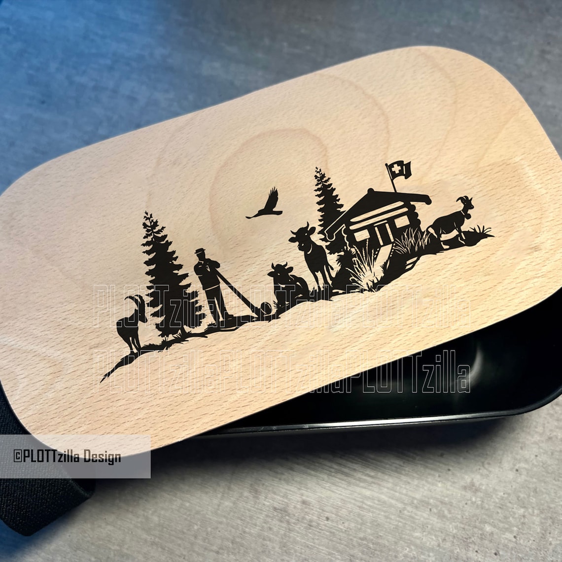 Plotter File Alps Kleine Alm, Digital, Svg/eps/dxf/jpg/png File, for All Common Plotters Such as ...