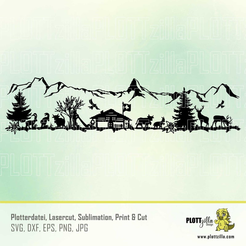 Cow Scenery Dxf - Etsy