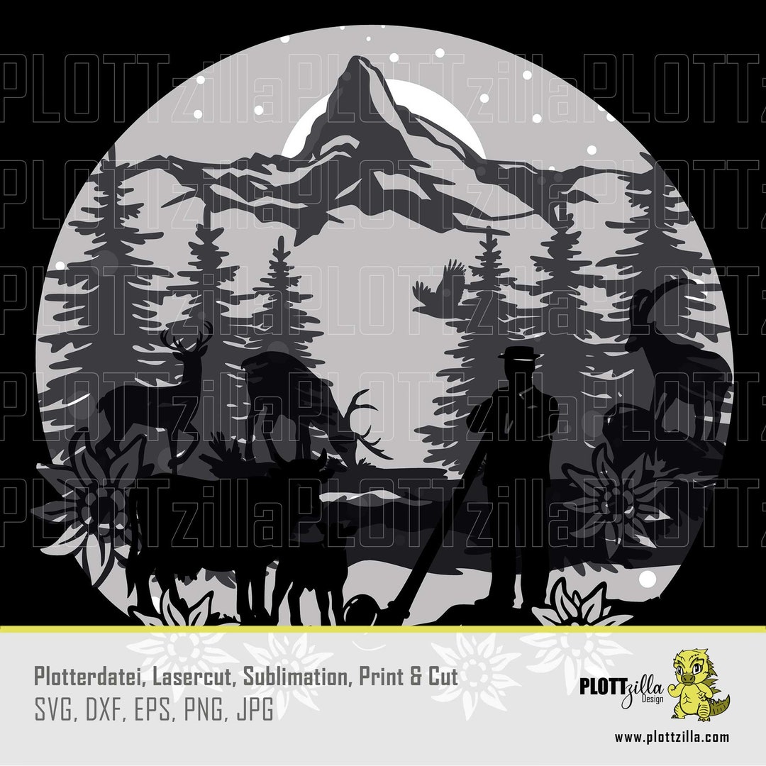 Plotter File Alps Shadow Box, Digital, Svg/eps/dxf/jpg/png File, for ...