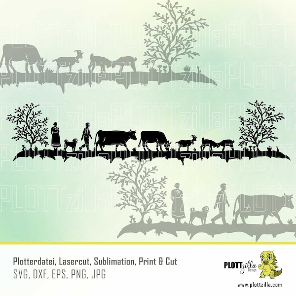 Farm Scene Svg - Etsy