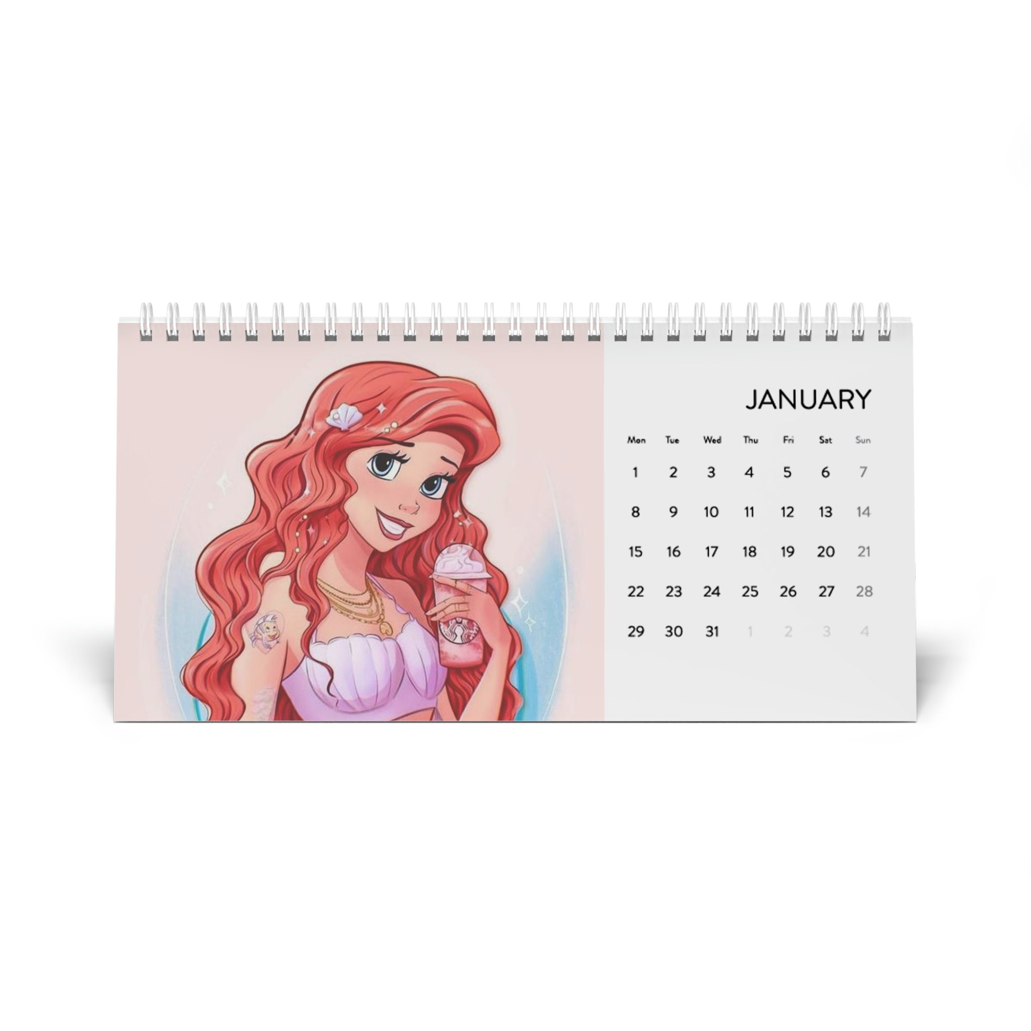 Desk Calendar 2024 Grid Disney Princesses - Etsy