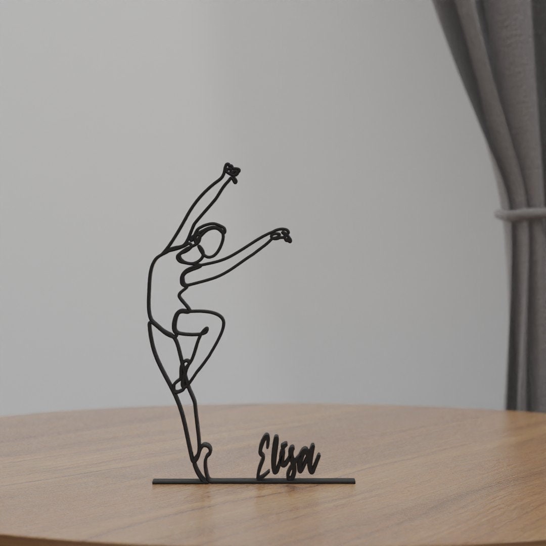 Ballet Dancing Girl Stylish Decor, Minimalist Home Office, Shelf ...
