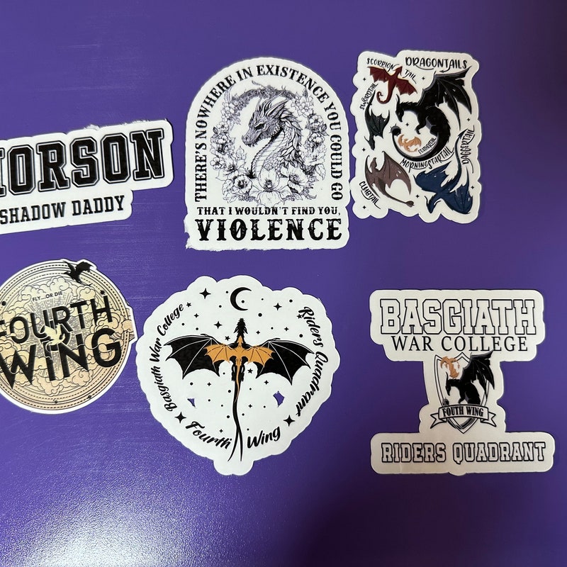 Fourth Wing Stickers - Etsy
