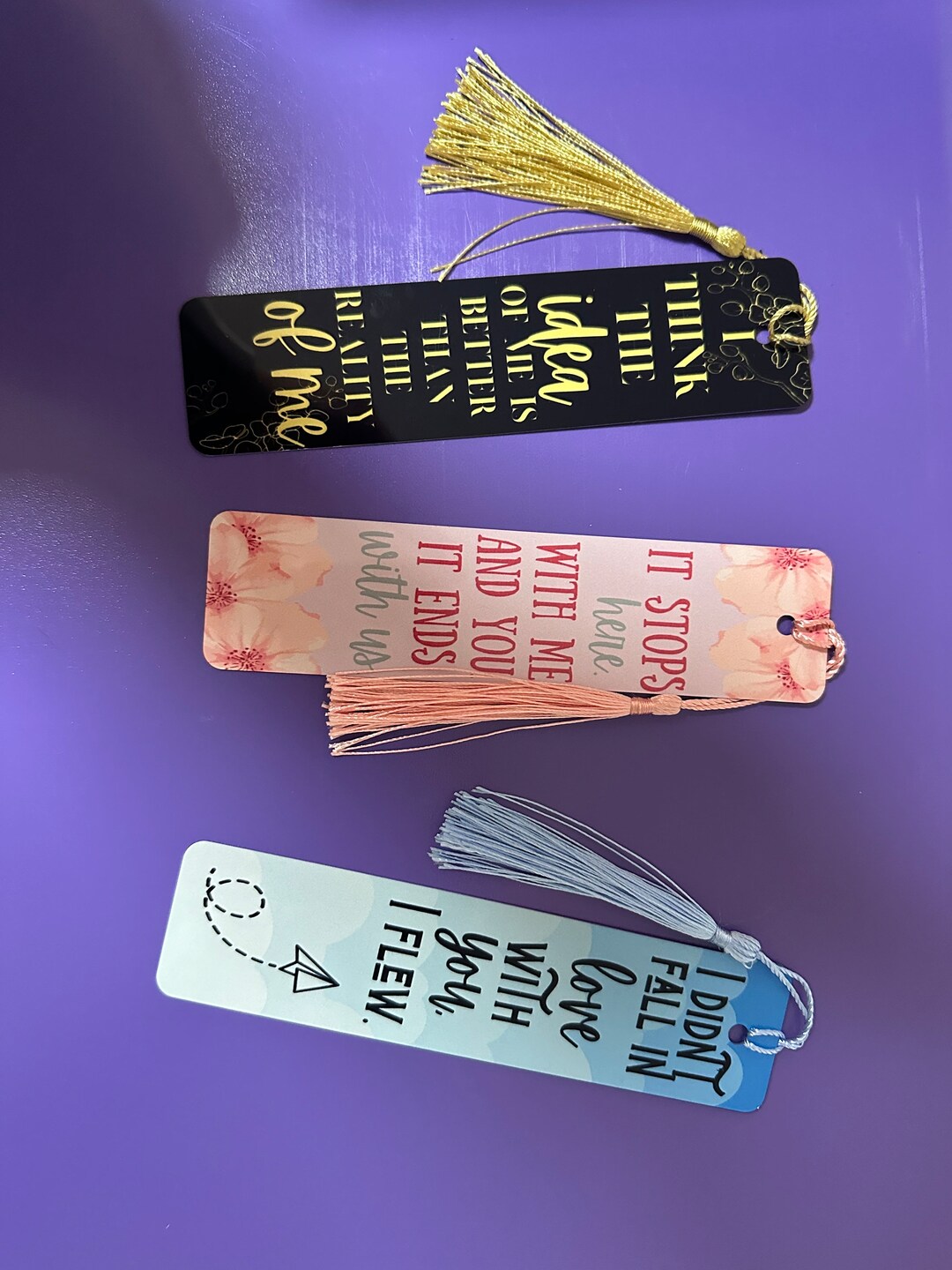 CH Inspired Bookmarks/verity/it Ends With Us/ Ugly Love - Etsy