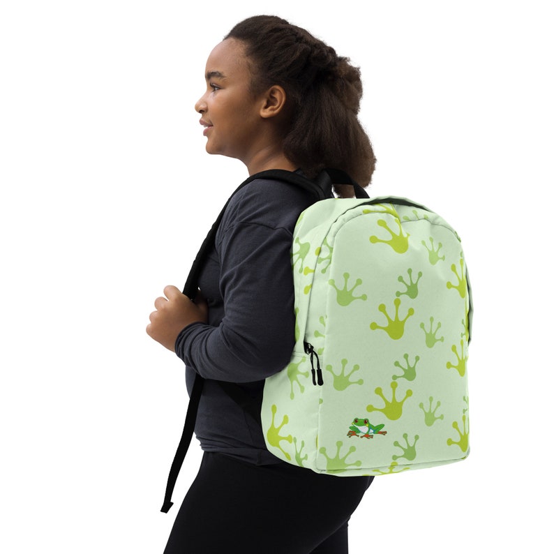 Cheeky Tree Frog Footprint Minimalist Backpack Gift for Someone Who ...