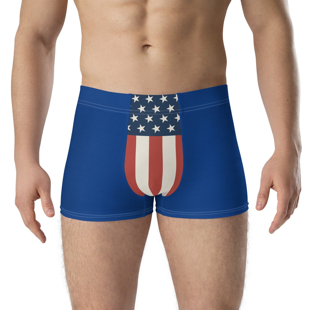 Patriotic All-american Mens Boxer Briefs Regular and Plus Size - Etsy
