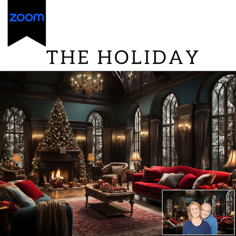 Real Christmas Virtual Backgrounds Set of 9 Bundle White Christmas ...