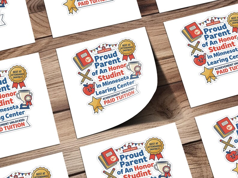 Proud Parent of Honor Student Stickers, Minnesota Learing Center ...