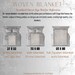 Woven Blanket Size Chart, Woven Blanket Mockup, Blanket Size Chart ...