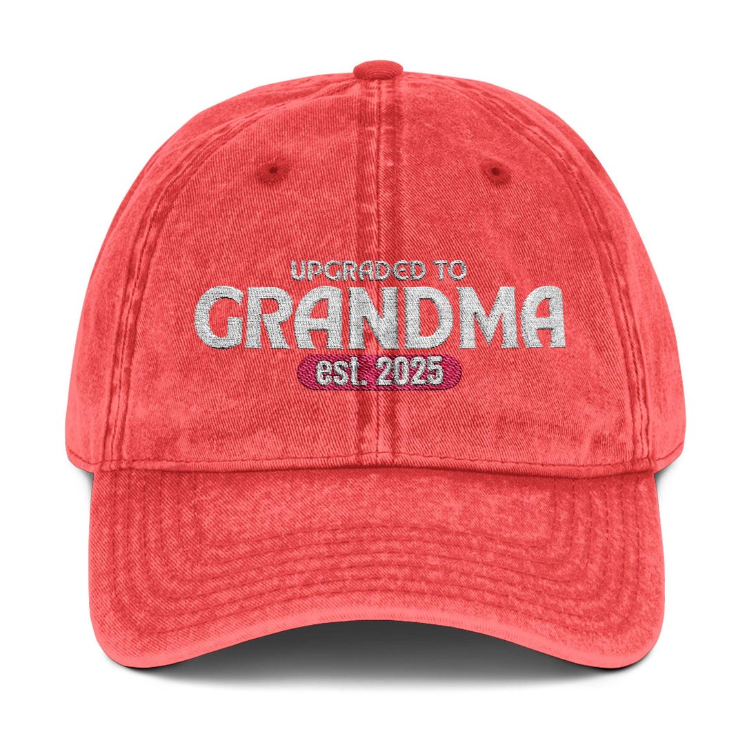 Customizable Embroidered Vintage Cap for Bride, Groom, Party, Grandma ...