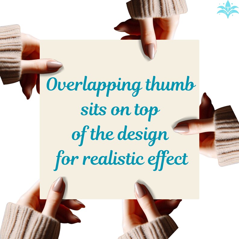 Model Hand Holding Sticker Mockup Canva Mockup Hand Mockup Adjustable ...