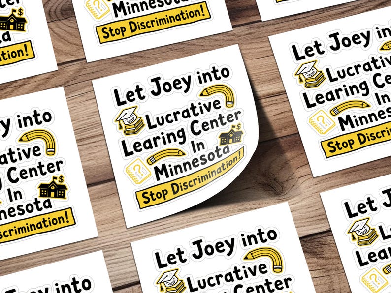 Let Joey Into Lucrative Learning Center Minnesota Stickers, Childcare ...