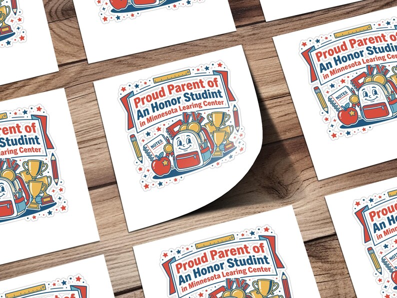 Proud Parent Minnesota Learing Center Honor Student Stickers, Childcare ...