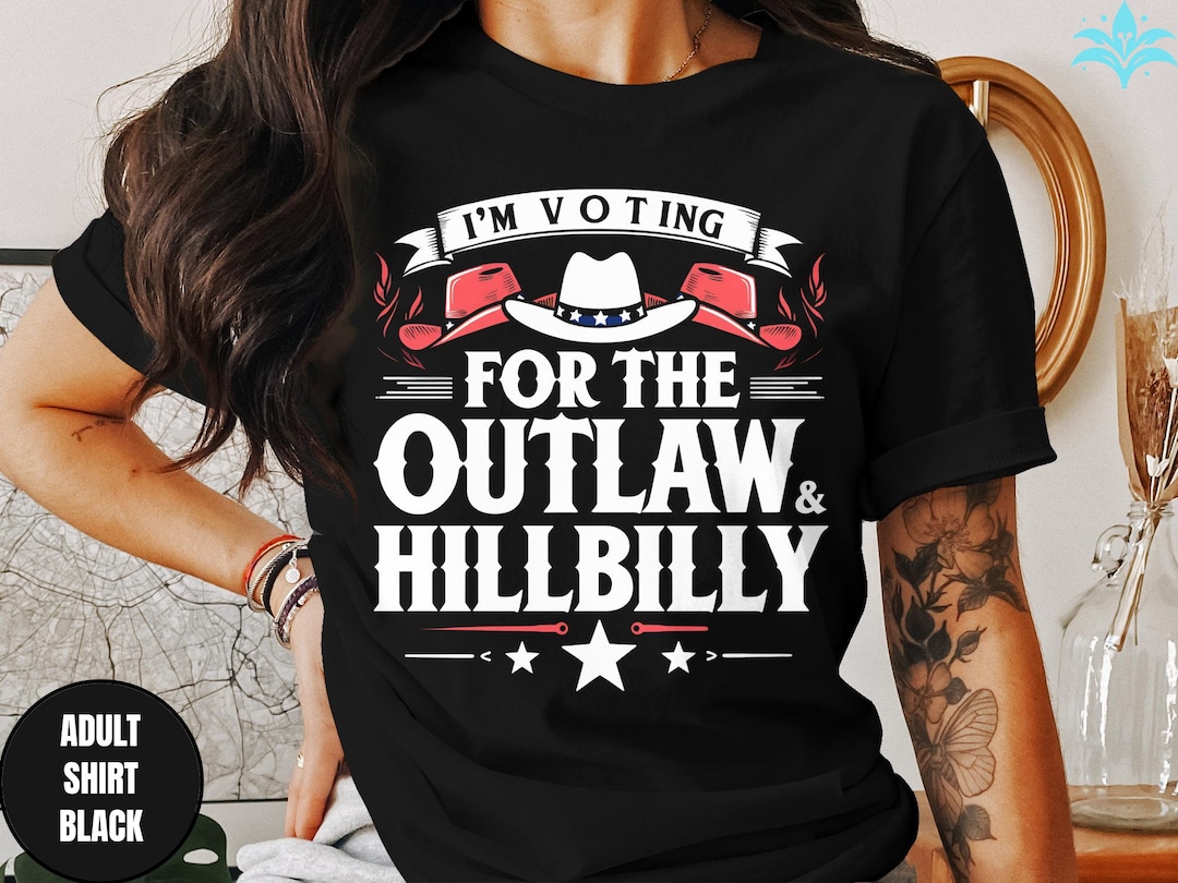 I'm Voting for the Outlaw Hillbilly Crewneck Shirt, Donald Trump 2024 ...