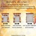 Woven Blanket Size Chart Mockup: Gooten Template (digital Download) - Etsy