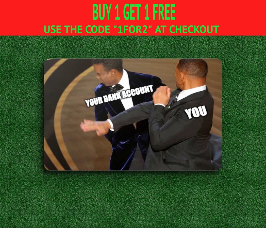 Your Bank Account Meme Credit & Debit Card Skin Cover - Etsy