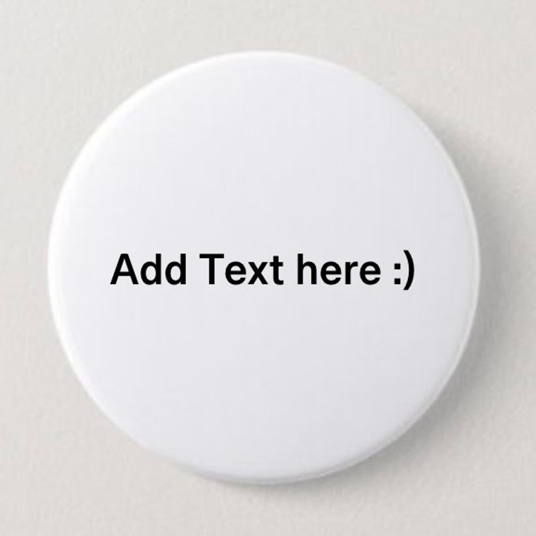 Custom 58mm Pinback Buttons, Personalized Pins, Commission Pins, Make ...