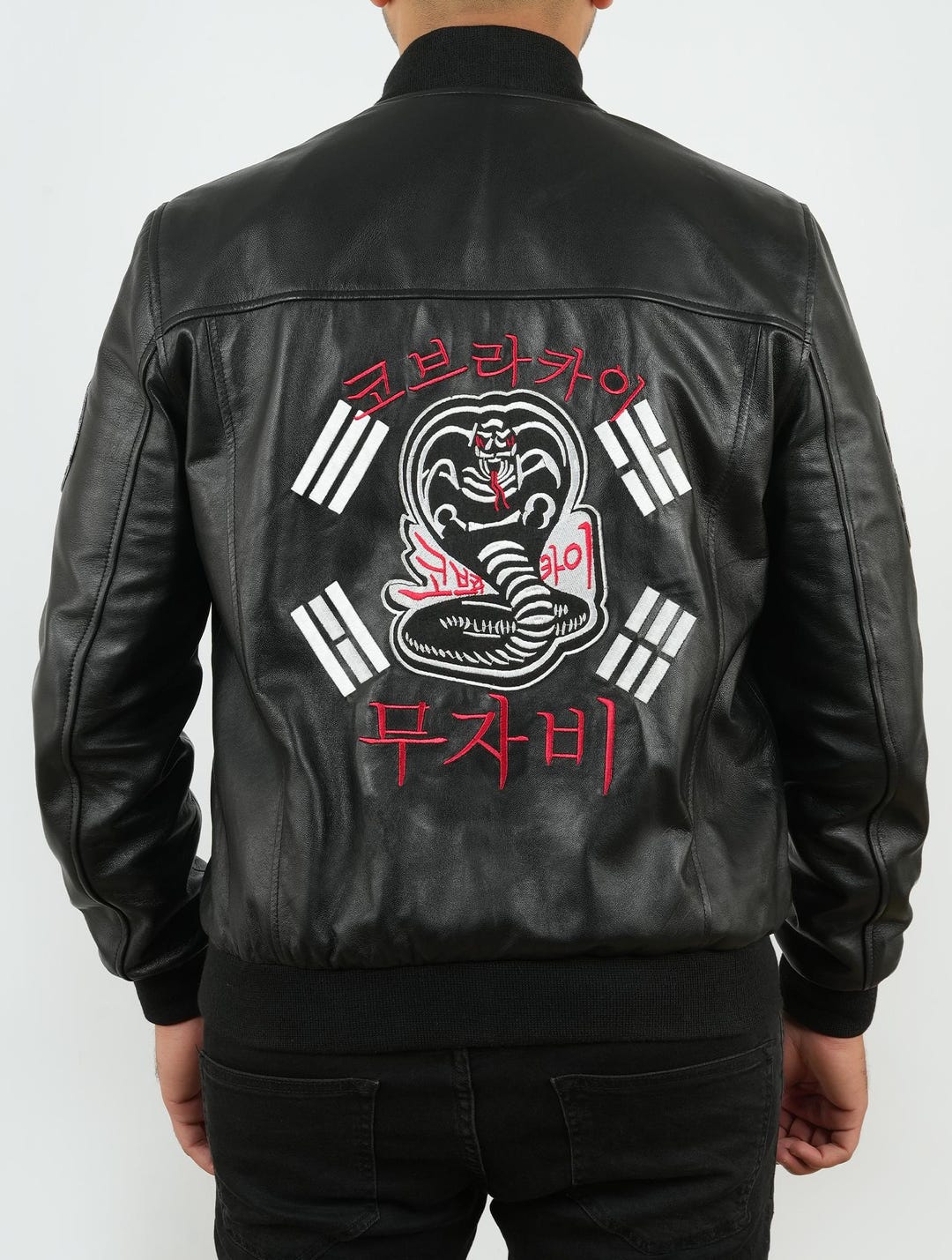 John Kreese Cobra Kai S06 Black Bomber Jacket | Korean Cobra Kai ...