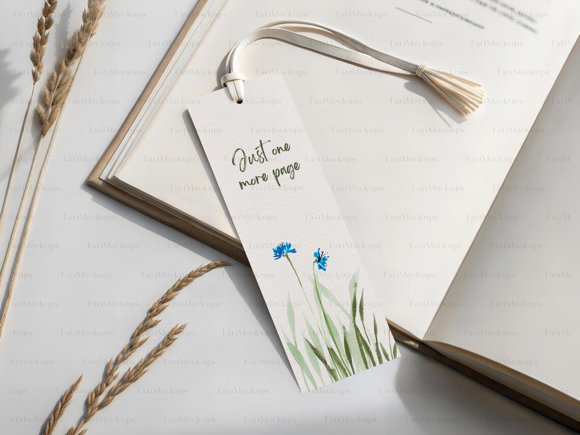 2x6 Paper Bookmark Mockup, Photo Booth Mockup (PSD, JPG) - Etsy